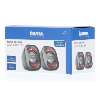 Hama reproduktory k notebooku Sonic Mobil 183, černá/červená | HAMA ...