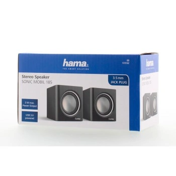 Hama reproduktory k notebooku Sonic Mobil 185, černá/stříbrná | HAMA ...